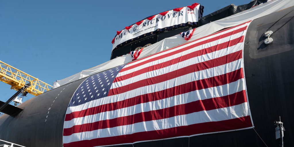 Hyman G. Rickover (SSN 795) Christened - NNS TO GO