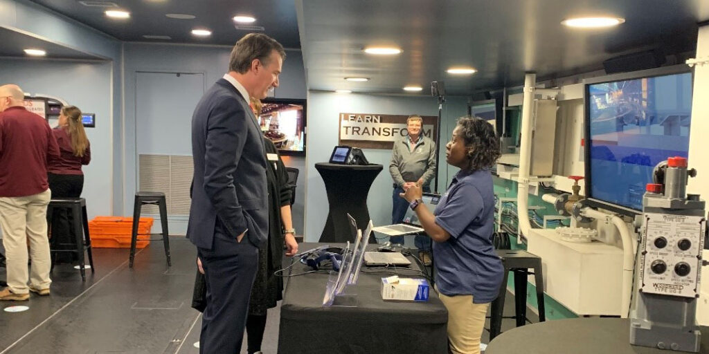 MX Trailer Brings Digital Shipbuilding to the State Capitol - NNS TO GO