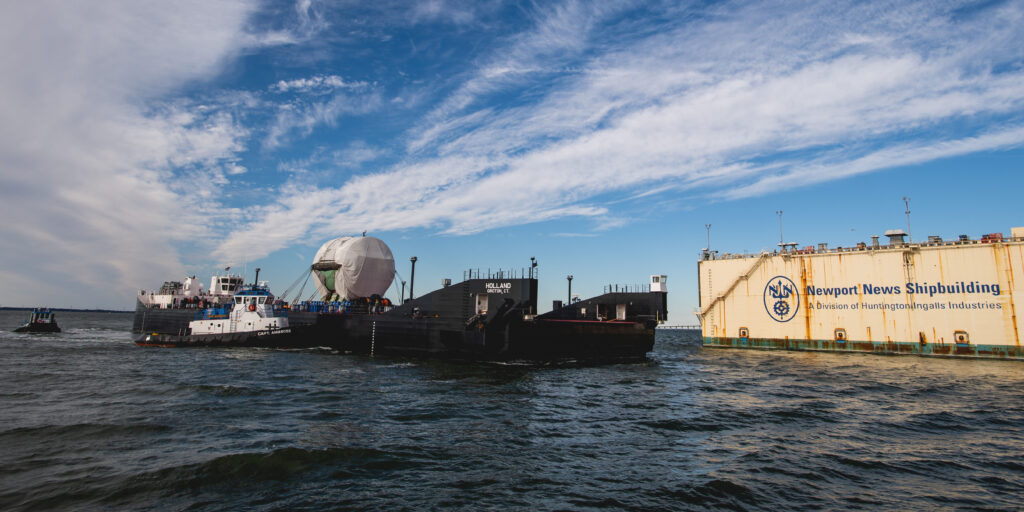 Holland Begins Transporting Submarine Modules - NNS TO GO