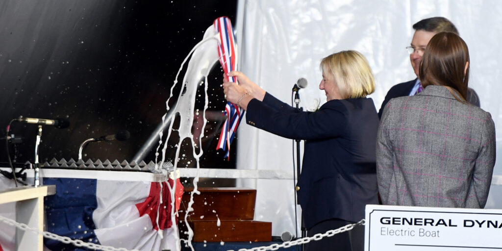 Idaho (SSN 799) Christened at Electric Boat - NNS TO GO